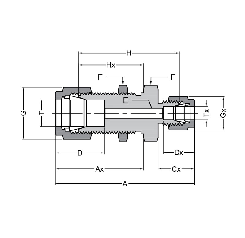 Bulk Head Reducing Union - Fitexcel Industries